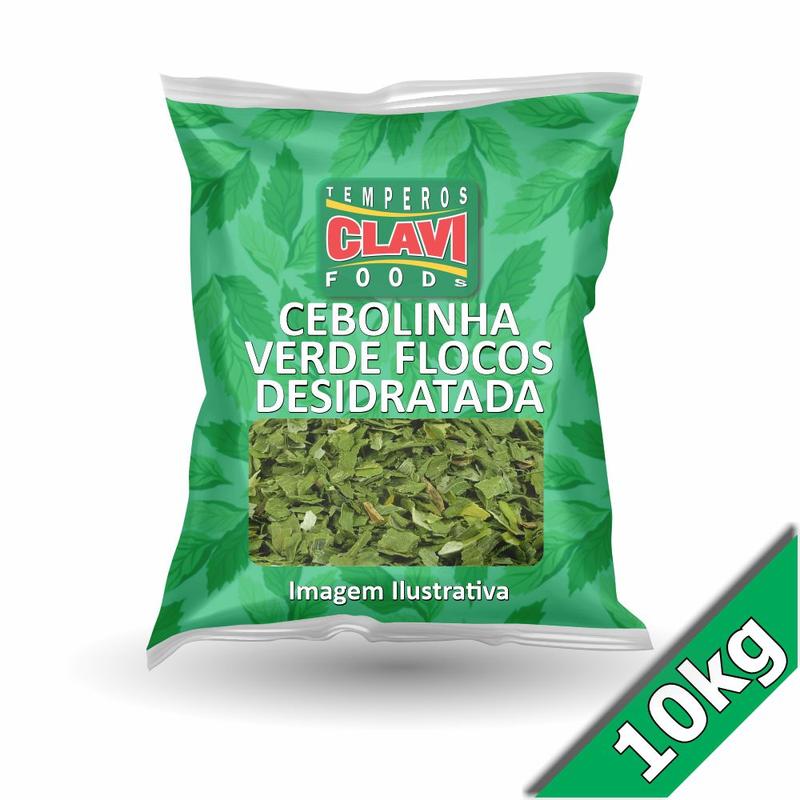 Cebolinha Verde Flocos Desidratada 10kg - Excelente Sabor! - Clavi ...
