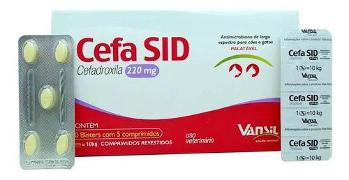 Cefa Sid 220Mg - 5 Comprimidos - VANSIL - Medicamentos - Magazine Luiza