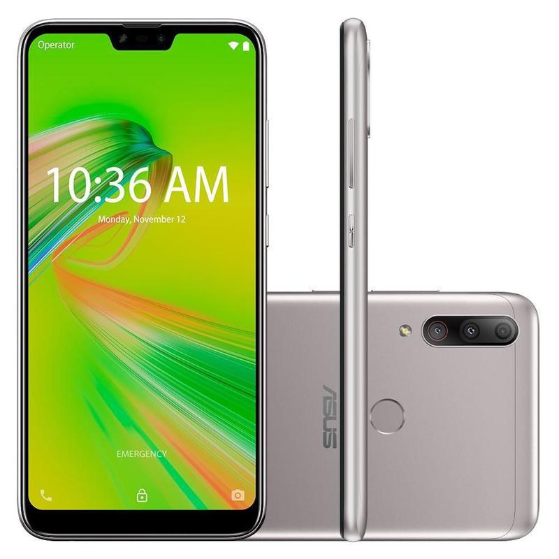 Celular Asus Zenfone Max Shot 64Gb 4Gb Ram Tela 6,26 Prata - Smartphone ...