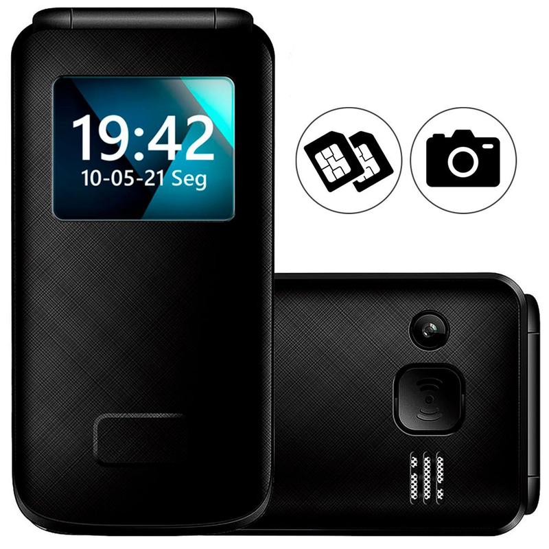 Celular Flip Vita Lite Multilaser Dual Sim 32 Mb Preto 32 Mb Ram - Celular Básico - Magazine Luiza