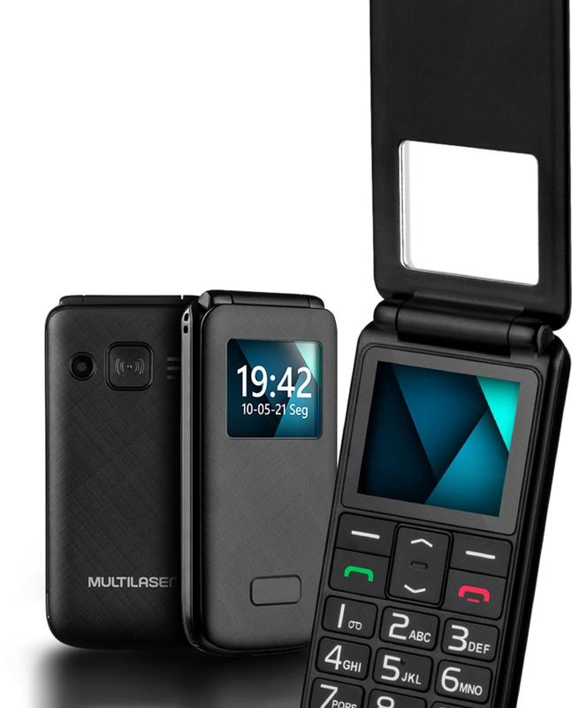 Celular Flip Vita Lite Multilaser - P9142 Preto - Celular Básico - Magazine Luiza