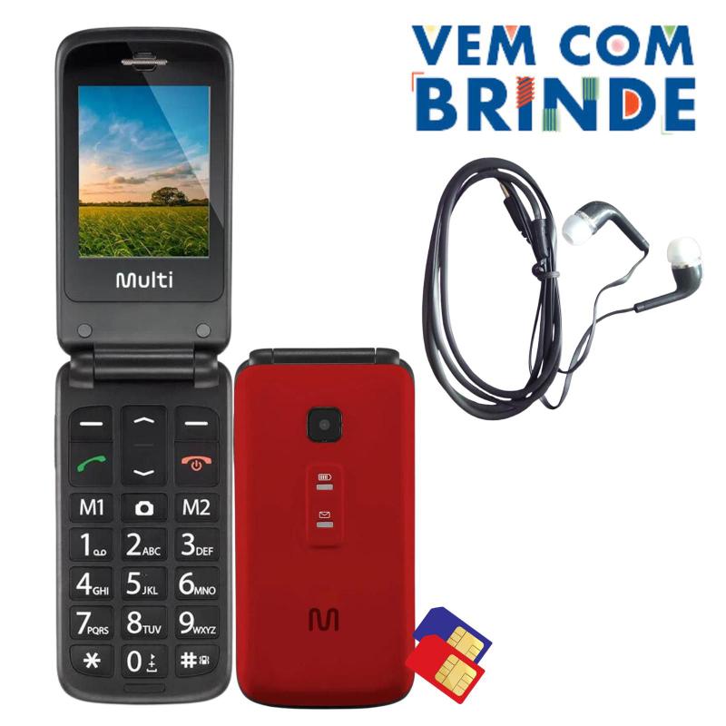 Celular Multilaser Flip Vita Para Idoso Números Grandes Fácil de Usar ...
