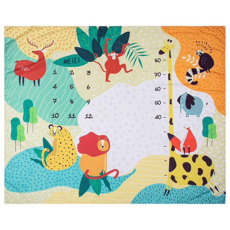 Cenário Para Foto Mesversário Lençol Tema Safari - Alce - Kit ...