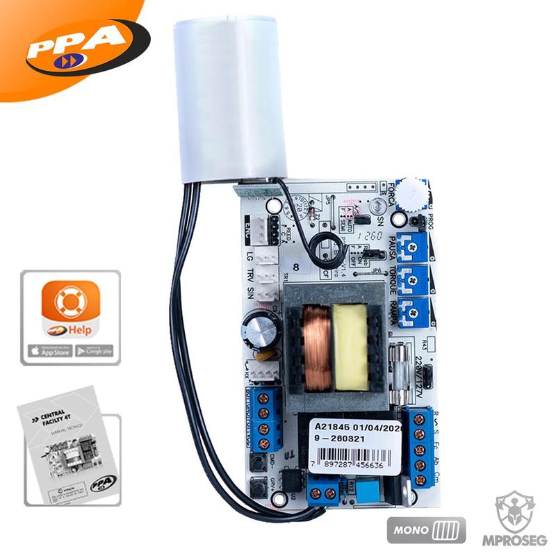 Central comando ppa 4 trimpots com capacitor motor portão - Automatizador de Portão - Magazine Luiza