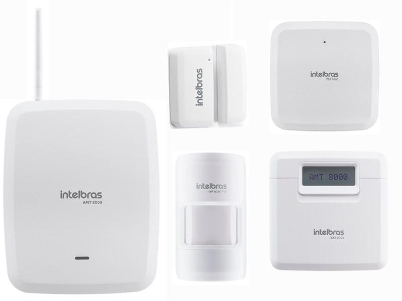 Central De Alarme Sem Fio Amt 8000 Intelbras 14 SENSORES - Alarme ...