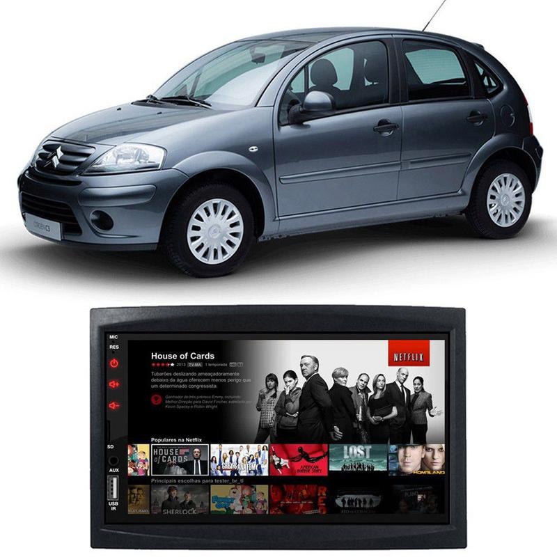 Central Multimídia Citroen C3 2003 a 2012 Espelhamento iOS Android Full ...