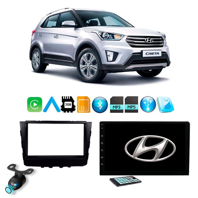 Central Multimidia Creta 2016 2017 2018 2019 2020 2021 Huyndai Android Auto Carplay 2 32GB ...