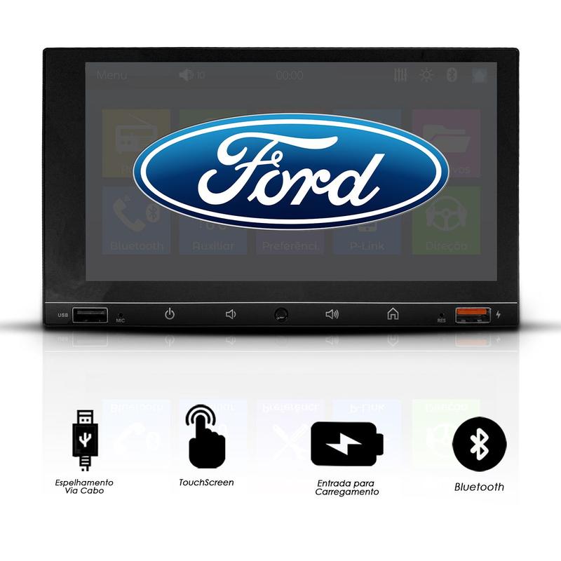 Central Multimídia Mp5 7 Polegadas Android Ios Espelha Ford - First ...