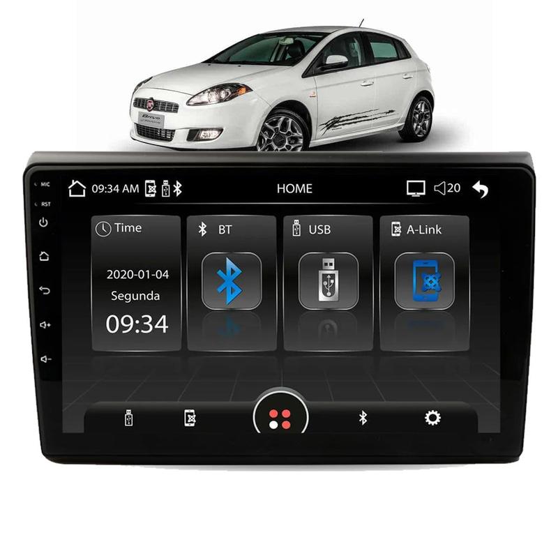 Central Multimídia MP5 Fiat Bravo 2011 á 2014 Tela 9 Polegadas Bluetooth Espelhamento Câmera de ...