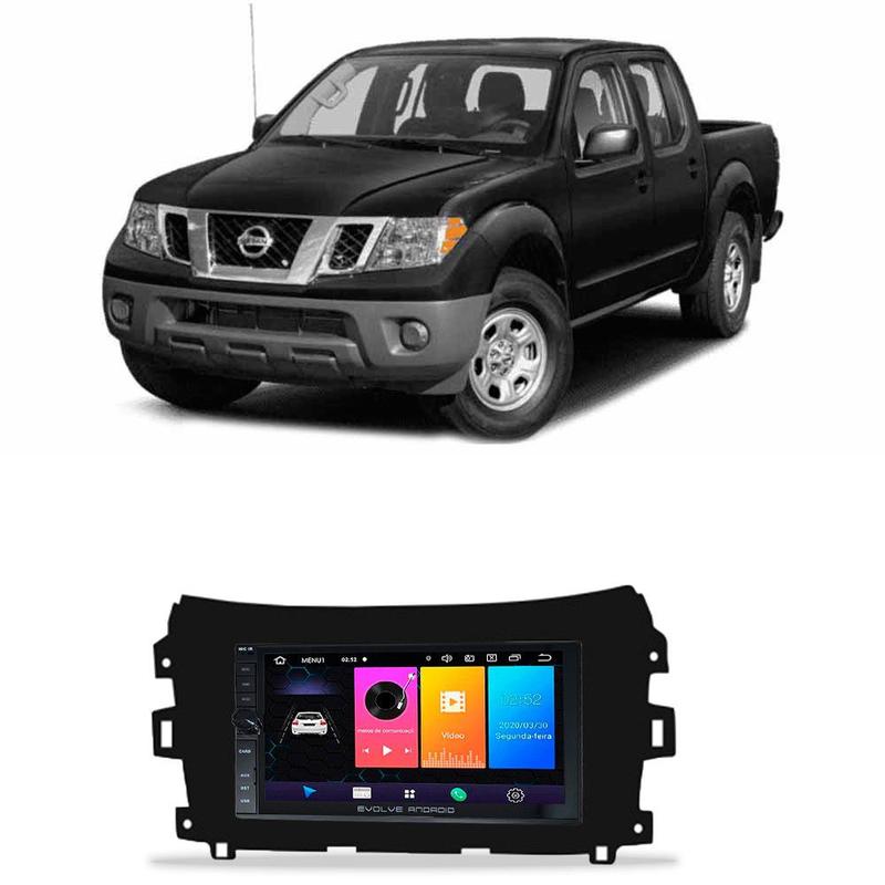 Central Multimídia Nissan Frontier 2018 a 2021 7 Polegadas Sistema ...