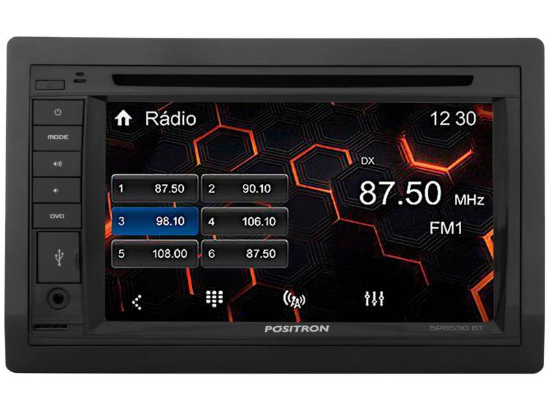 Central Multimídia Pósitron SP8530BT LCD 6,2” - Entrada para Câmera de ...