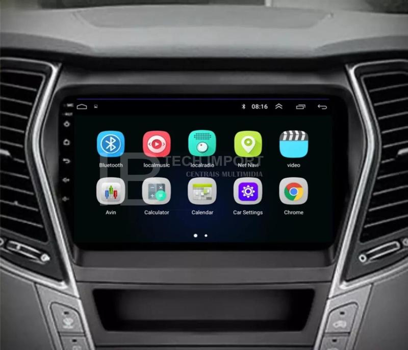 Central multimidia santa fé 2013-2017 tela 9 android - Car Android ...