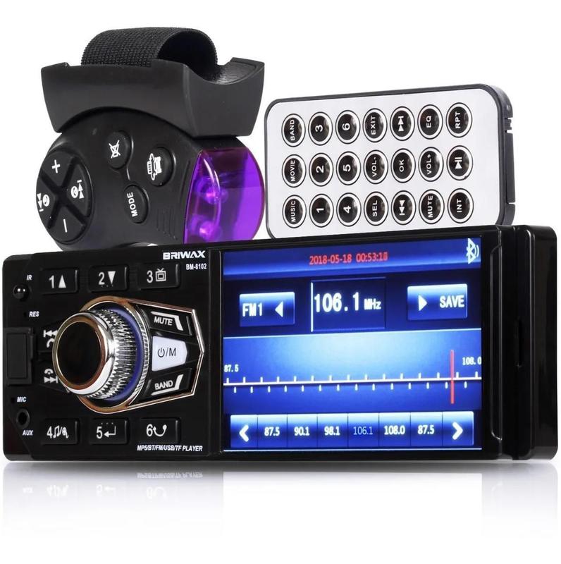 Central Radio Automotivo Bluetooth Mp5 Player Tela 4 Rca Aux - Briwax - Som Automotivo ...