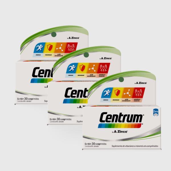 Centrum a-z 30cp kit c/3 mkt - Multivitamínico / Polivitamínico ...