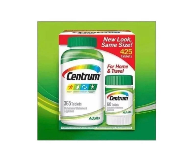 Centrum Adulto Multivitaminico 425 Cápsulas Importado Eua - Pfizer ...