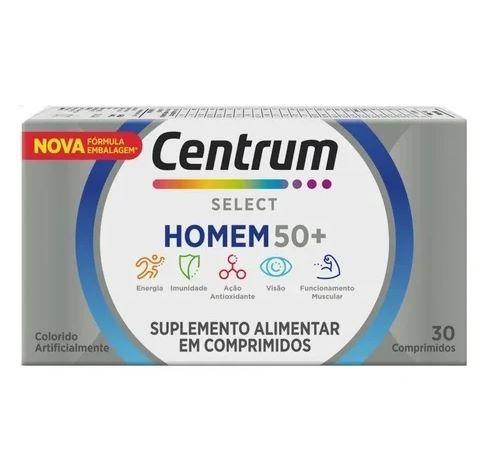 Centrum Select Homem 50+ com 30 Comprimidos - Pfizer - Multivitamínico ...