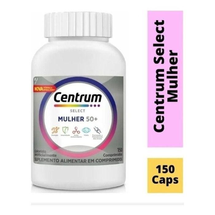 Centrum Select Mulher 50+ C/ 150 Comprimidos - Multivitamínico ...