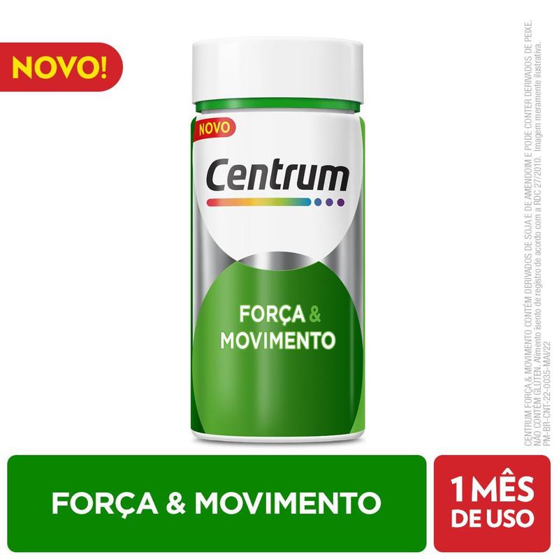 Centrum Suplemento Vitaminico Força E Movimento Multivitamínico 30 Cáps ...