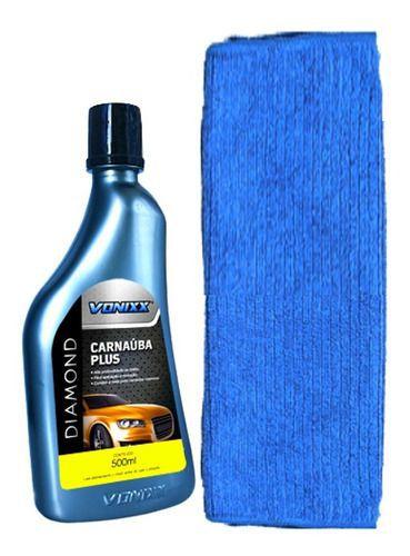 Cera Automotiva De Carnaúba Plus Liquida Brilho + Pano Vonix - Vonixx ...