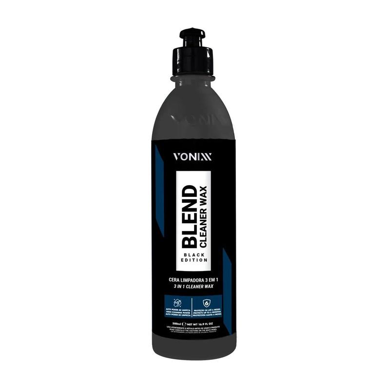 Cera Automotiva limpadora Cleaner Wax Blend Black Vonixx (500ml) - Cera ...