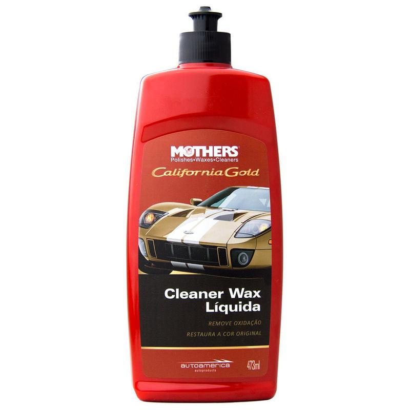 Cera Automotiva Líquida Cleaner Wax Limpadora Carnaúba California Gold ...