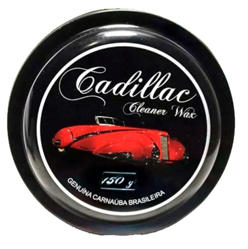 Cera Cadillac De Carnaúba Cleaner Wax Com Aplicador 150g - Cera ...