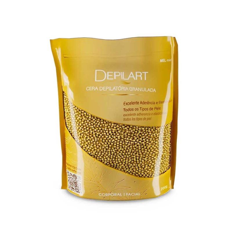 Cera Depilatória Granulada Mel 200g - Depilart - Cera Depilatória ...