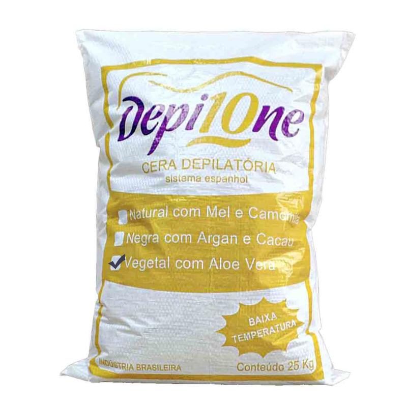 Cera Depilatória Quente Vegetal Aloe Vera Depil One 25kg - Cera ...