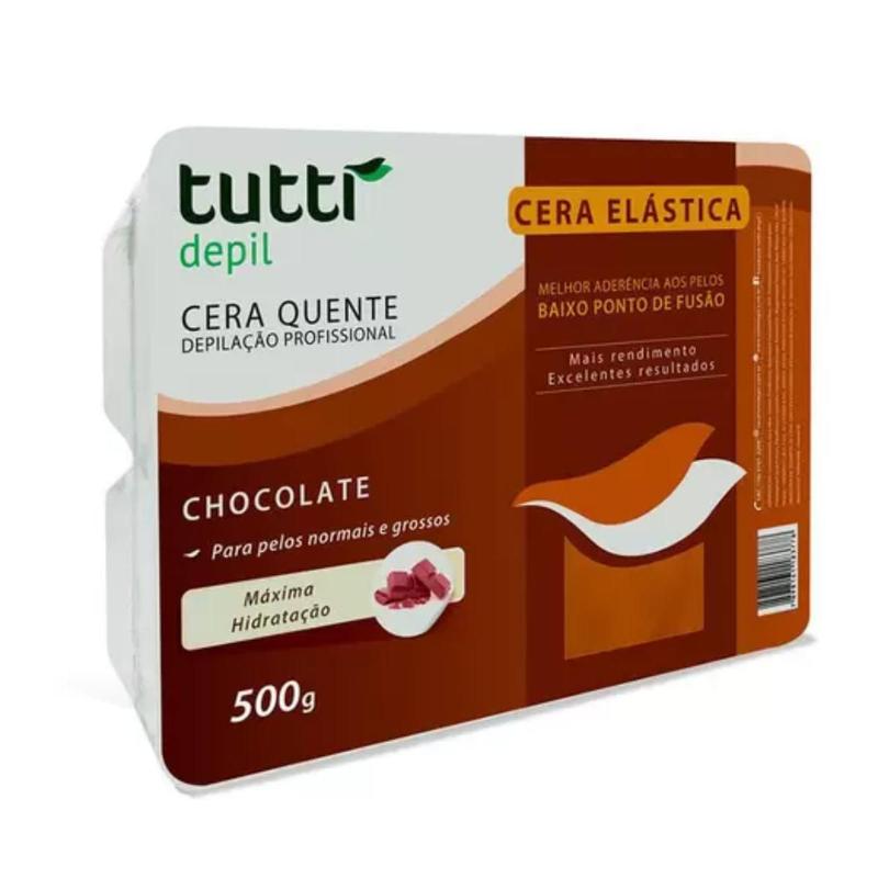 Cera Elástica Chocolate 500g Tutti Depil Revitaliza Pele - Depilação ...