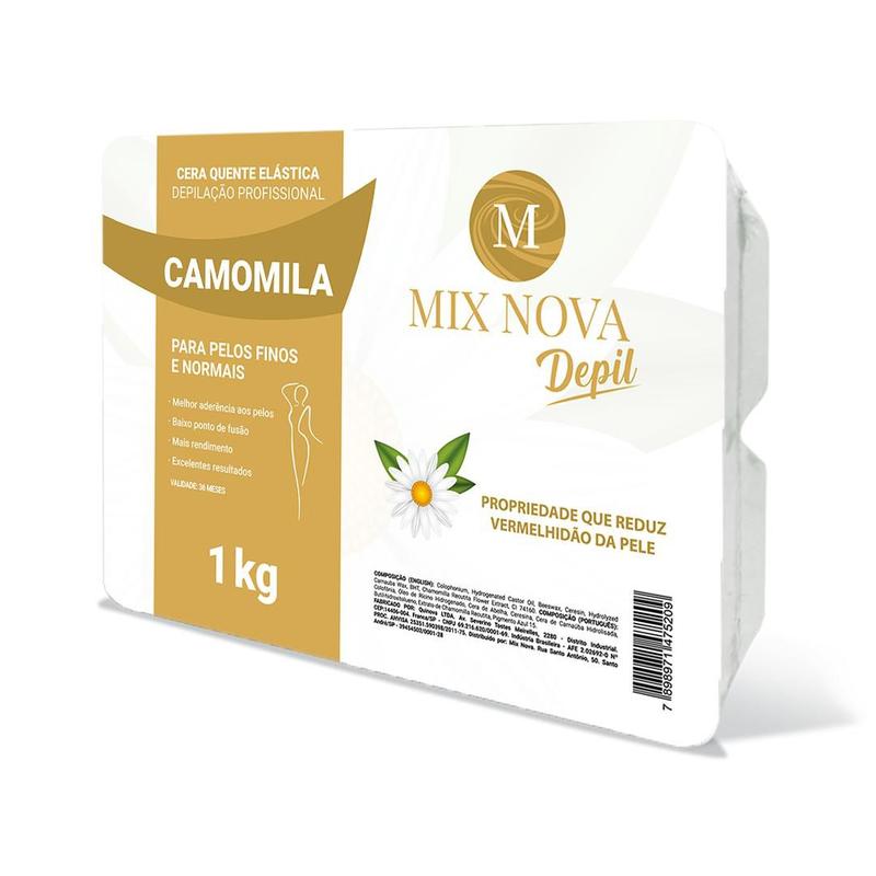 Cera Quente Para Depilação Elástica Camomila 1kg - Mix Nova - Cera ...