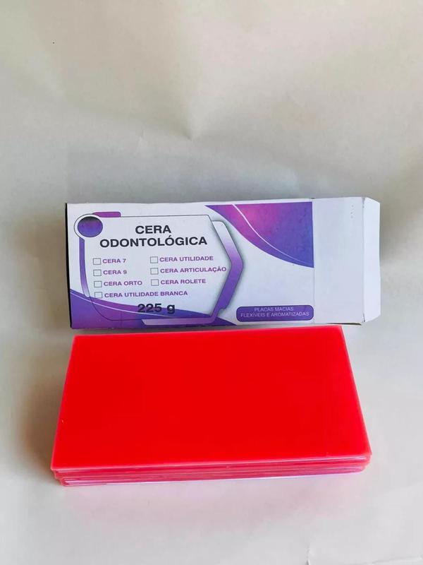 Cera Rosa 7 Odontológica - 225gr Aproximadamente 18 Lâminas - Prótese ...