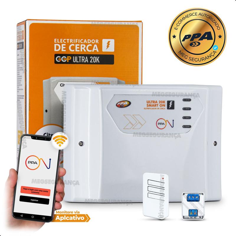Cerca Elétrica C Alarme Ppa On Ultra 20k Wifi Pelo Celular - Alarme ...