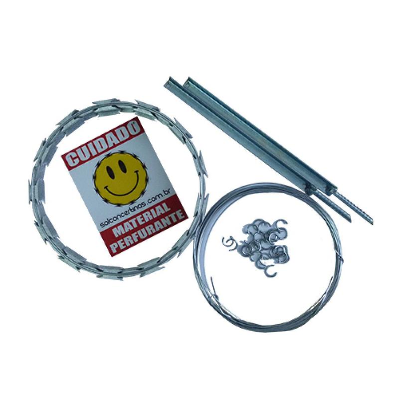 Cerca Perimet.kit H.pino 30cm 05 Metros Sol - Concertina - Magazine Luiza