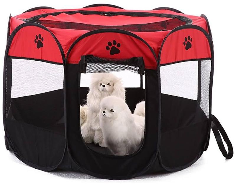 Cercadinho Para Cachorros Gatos Casinha Tenda Pet Dobrável Portátil ...
