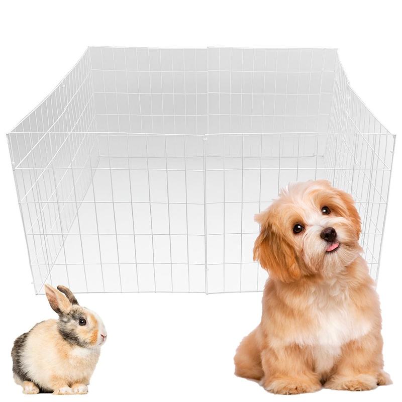 Cercado Pet Cercadinho Grade Cachorro e outros Animais 8 Telas Móvel ...