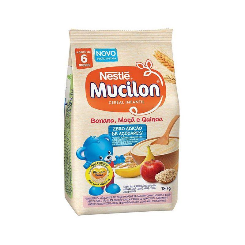 Cereal infantil mucilon 180g sache banana/maça/quinoa - NESTLE - Cereal ...