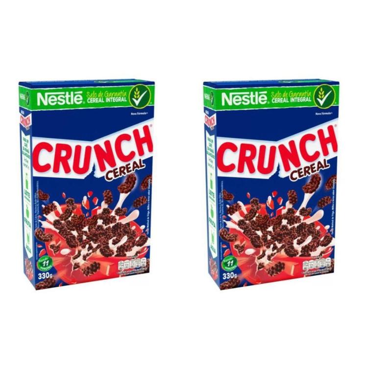 Cereal Matinal Crunch Nestle 330G - Kit 02 Unidades - Cereal Matinal ...