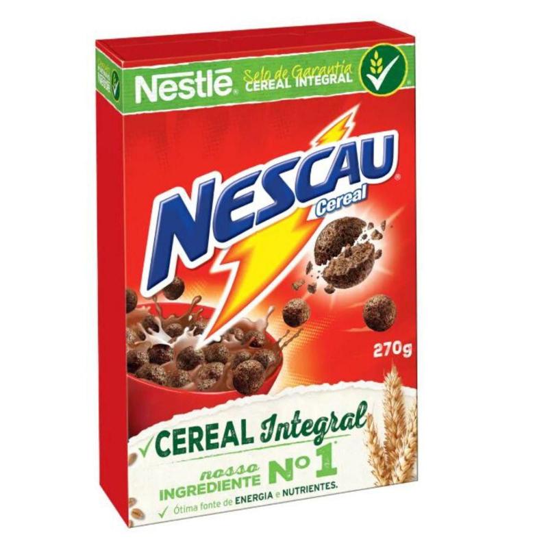Cereal Matinal Nescau Nestlé 270G - 01 Unidade - Nestle - Cereal ...