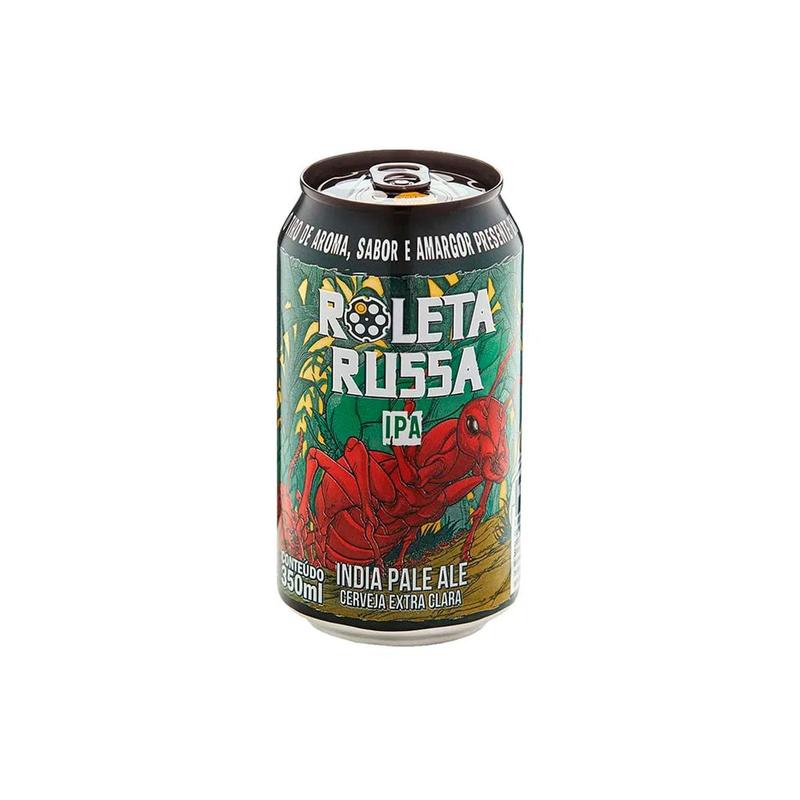 Cerveja Artesanal Roleta Russa IPA Lata 350ml - Cerveja - Magazine Luiza