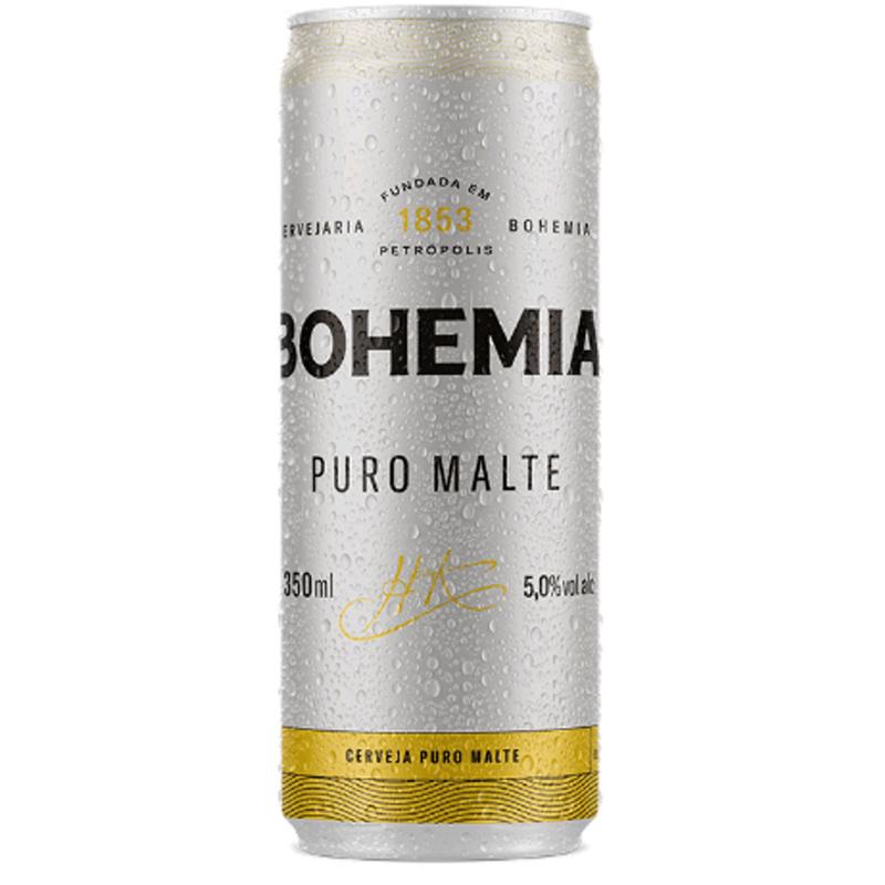 Cerveja bohemia puro malte lata - 12und / 350ml - Cerveja - Magazine Luiza