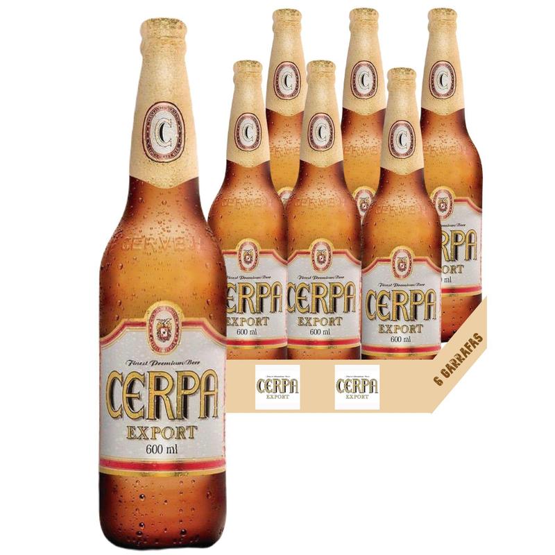 Cerveja Cerpa Export 600ml (6 garrafas) - Cerveja - Magazine Luiza