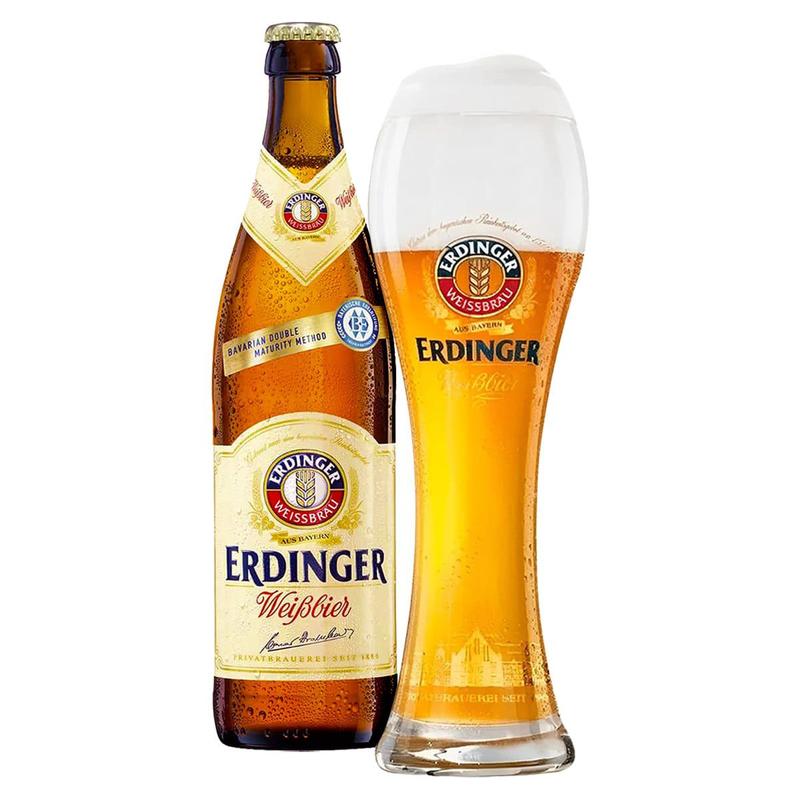 Cerveja Erdinger Weissbier Alemã Kit Garrafa 500ml e Copo - Cerveja ...