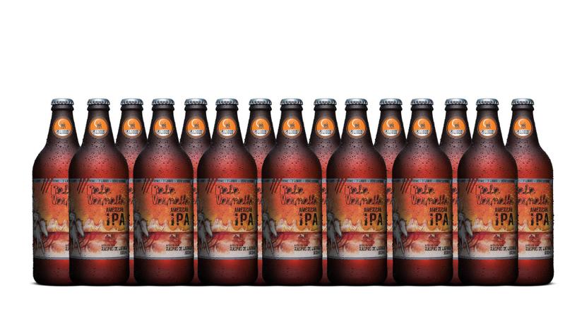 Cerveja Especial Pele Vermelha IPA - 600 Ml - 15 Unidades - Três Lobos - Cerveja - Magazine Luiza