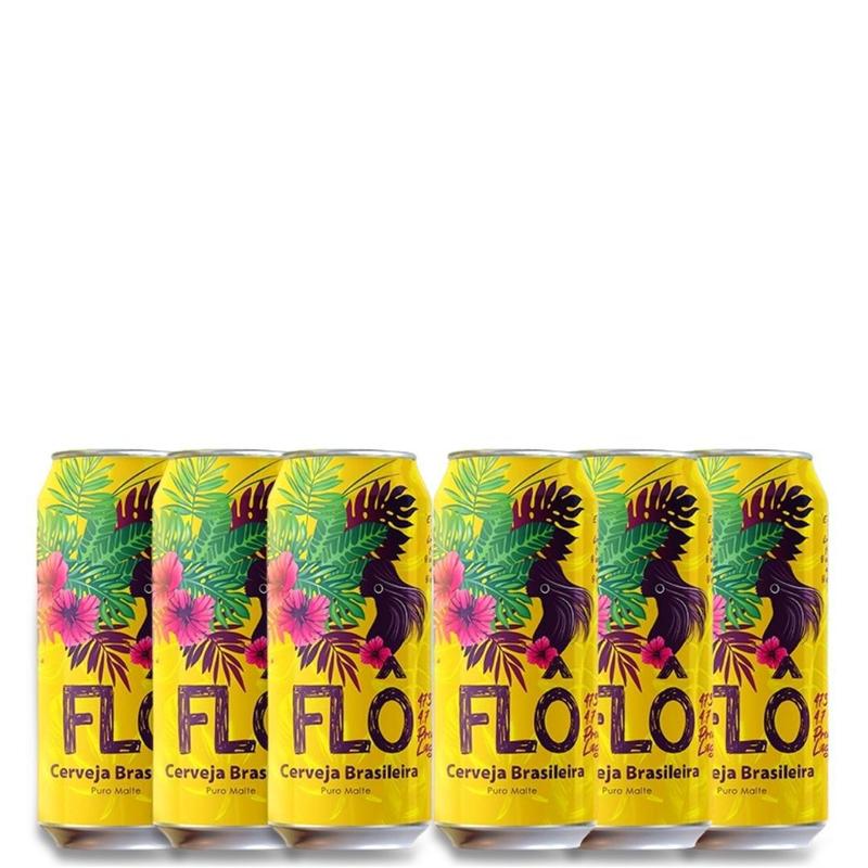 Cerveja Flô - Premium Lager Puro Malte - Pack 6 Latas - Cerveja ...