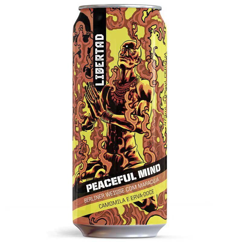 Cerveja Libertad Peaceful Mind Maracujá Camomila e Evrva Doce 473ml ...