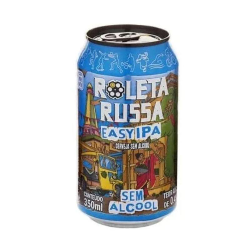 Cerveja Roleta Russa Easy IPA Sem Álcool Lata 350ml - Cerveja ...