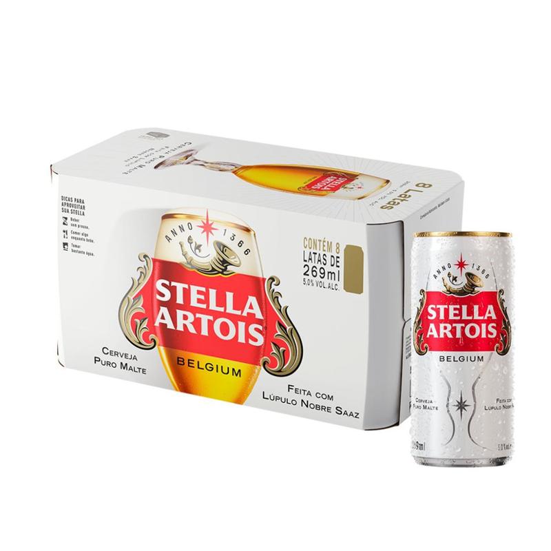 Cerveja Stella Artois 269ml Caixa (8 Unidades) - Cerveja - Magazine Luiza