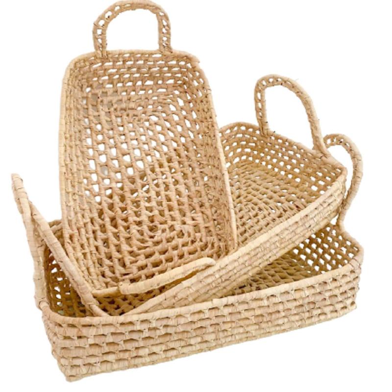 Cesta de Palha Natural com Alça - Lilian Gift - Porta Pão - Magazine Luiza