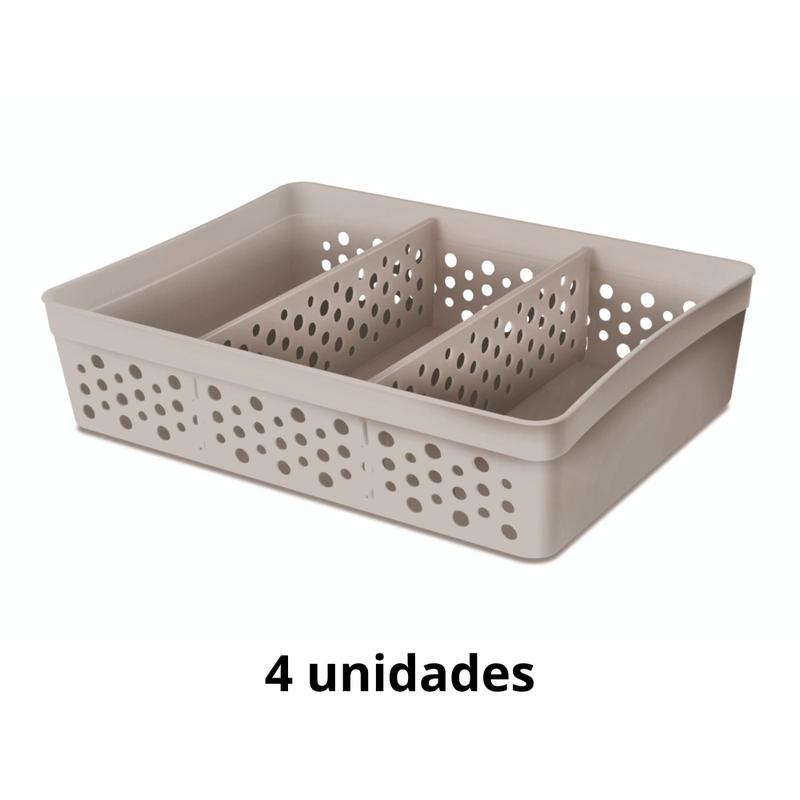 Cesto Plástico organização Gaveta Armário Guarda Roupa Cômoda Bebê com ...