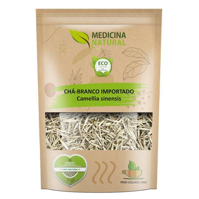 Chá Branco Importado - Camellia sinensis - Orgânico 100g - Medicina ...